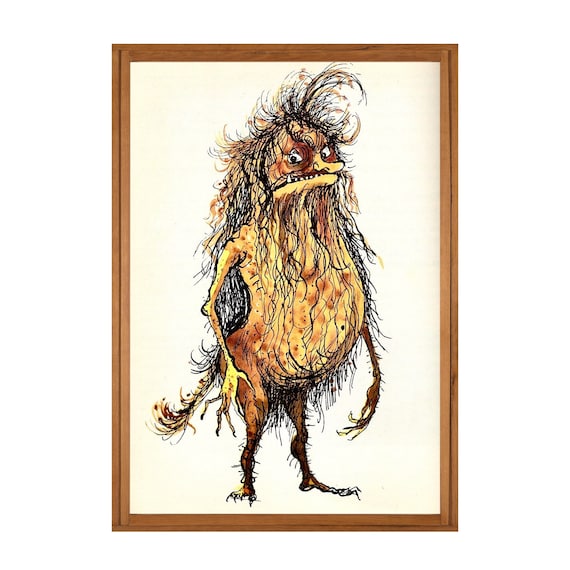 German Folklore Creatures Vintage Folklore Creature Painting, Elves