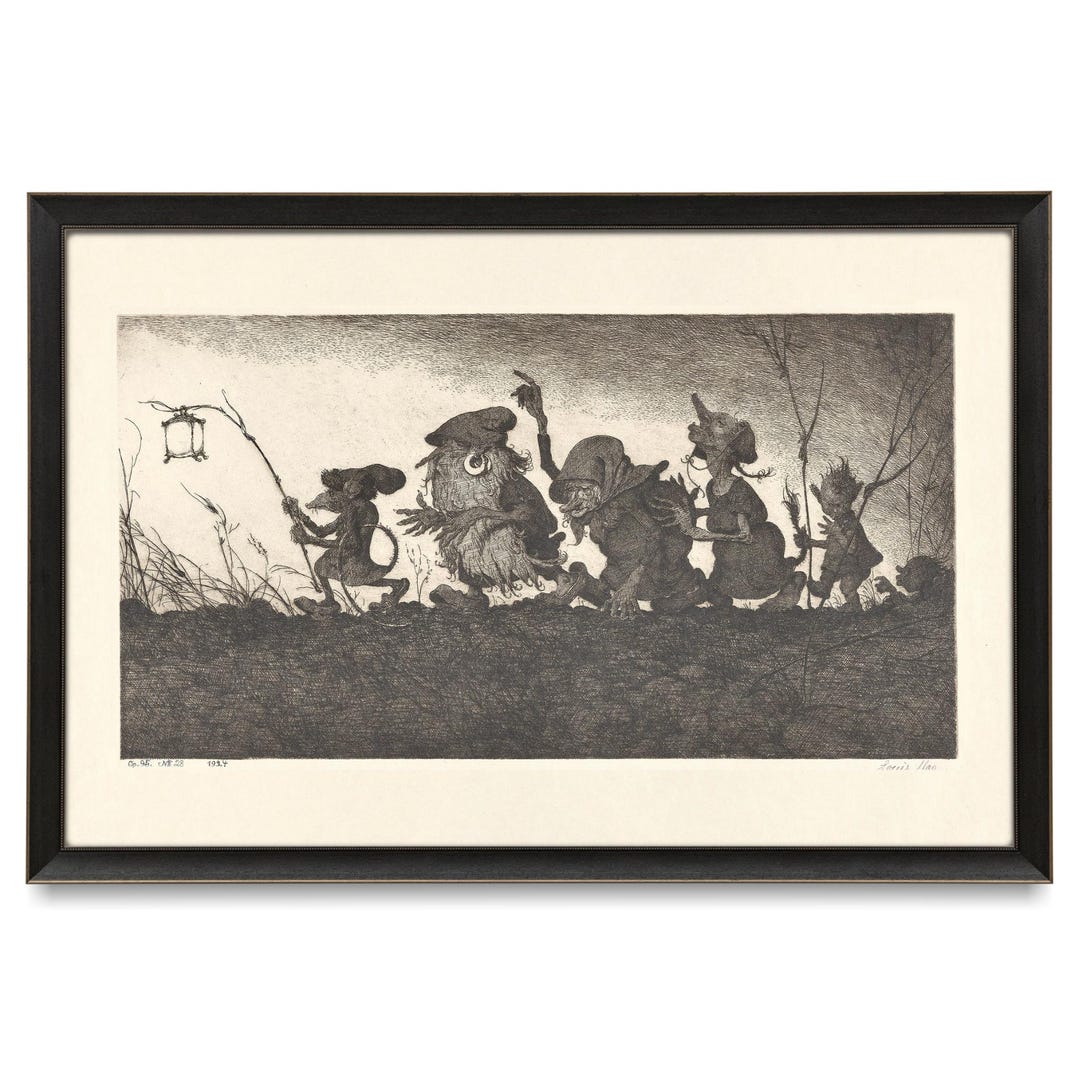 Trolls, Imps, Gnomes, Elves, Vintage Illustration, Reproduction Art ...