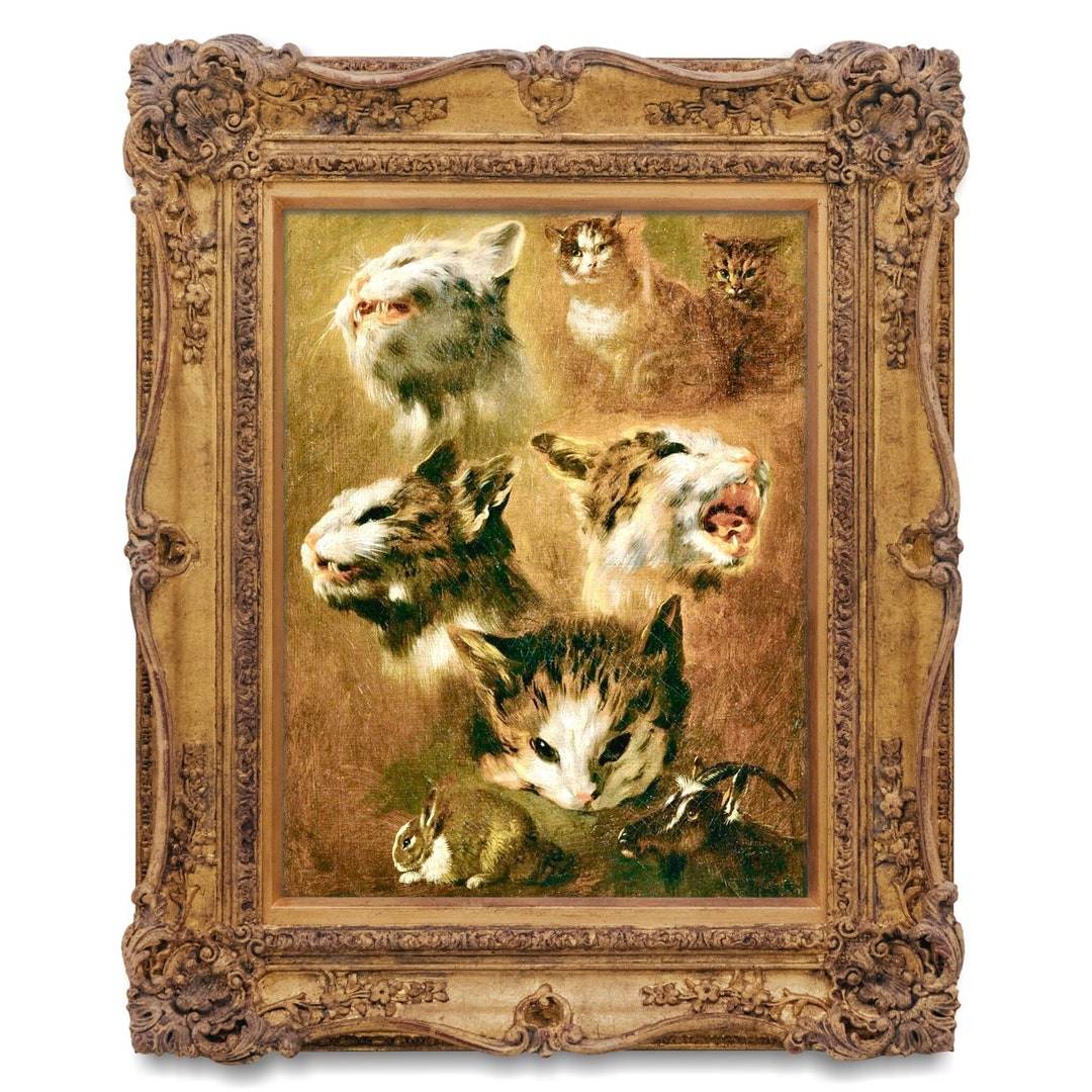 Outrageously Dramatic Renaissance Cat Art, Weird Antique Cat Painting ...