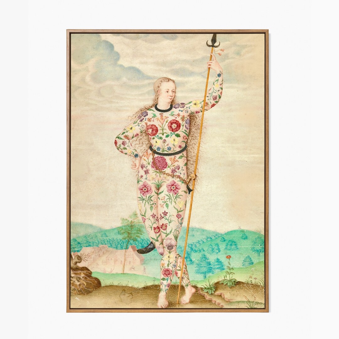 Pictish Woman With Tattoos, 16th Century Art, Pict, Flower Tattoos ...