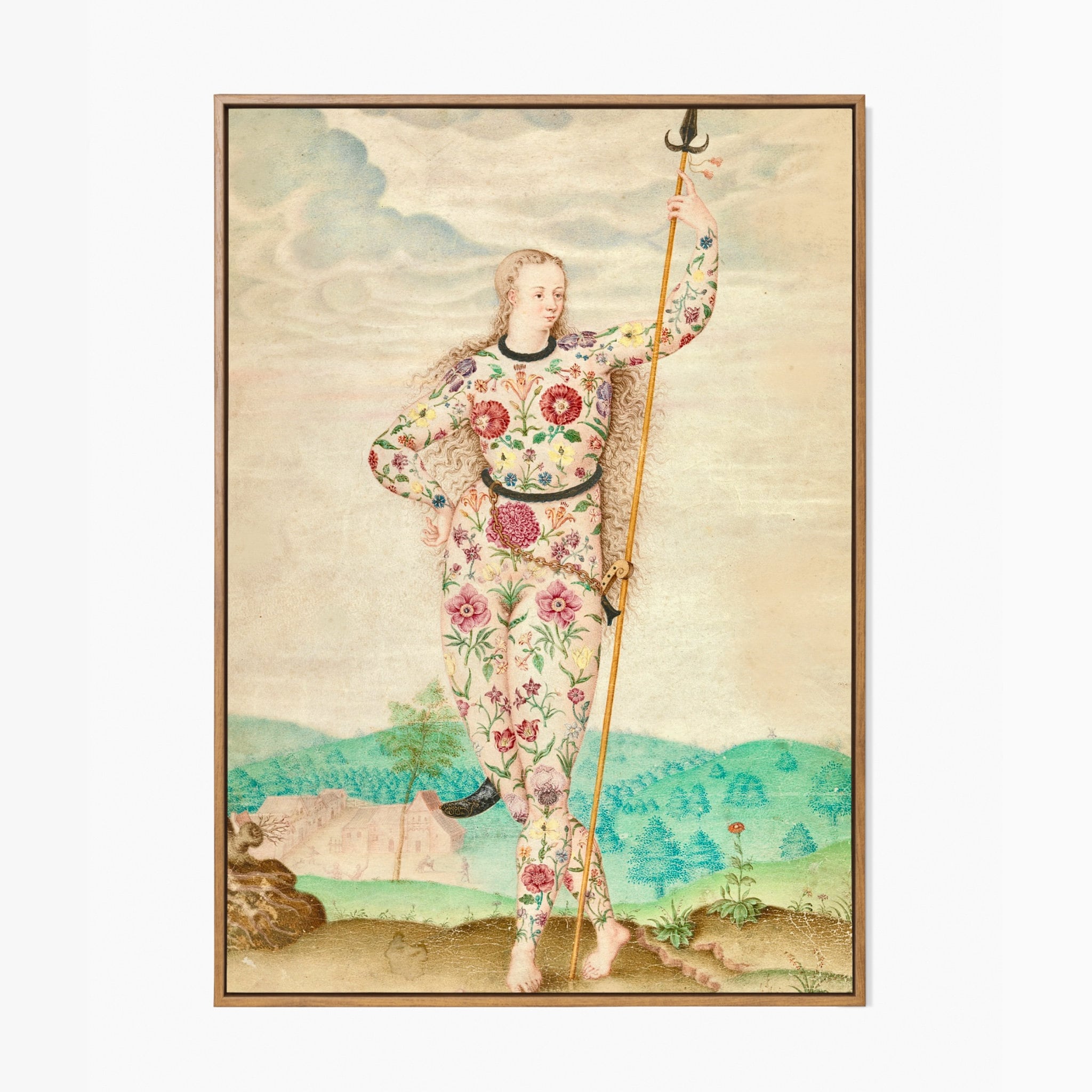 Pictish Woman With Tattoos, 16th Century Art, Pict, Flower Tattoos ...