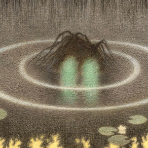 Norwegian Folklore Monster, the Water Sprite, Theodor Kittelsen, High ...