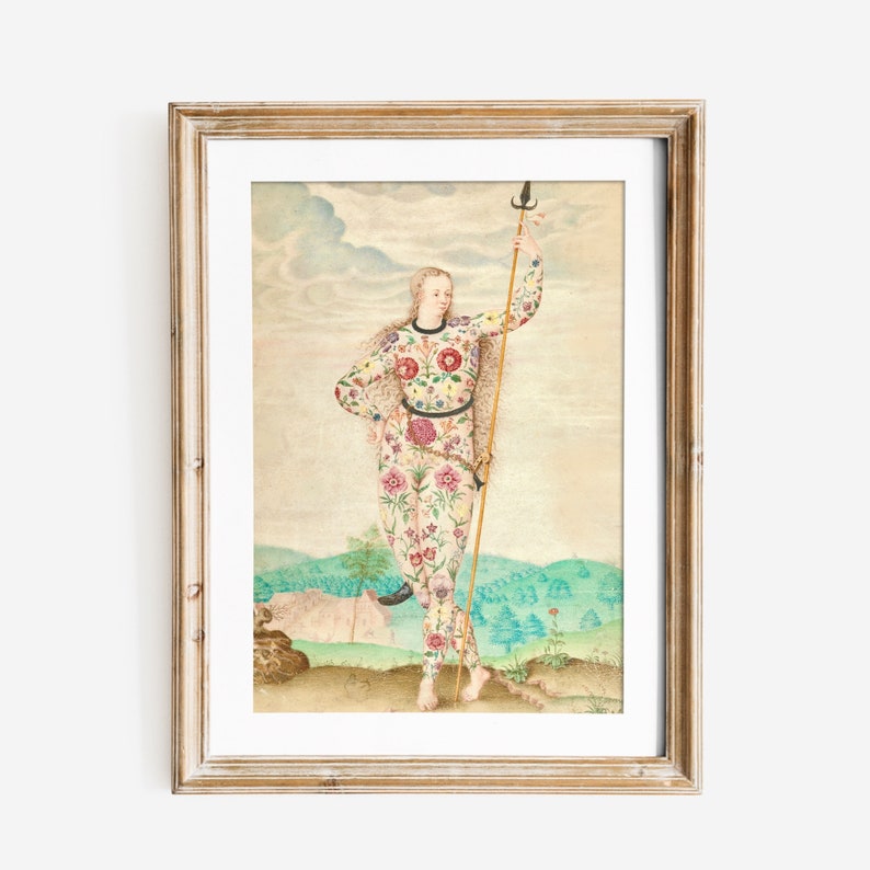 Pictish Woman With Tattoos, 16th Century Art, Pict, Flower Tattoos ...