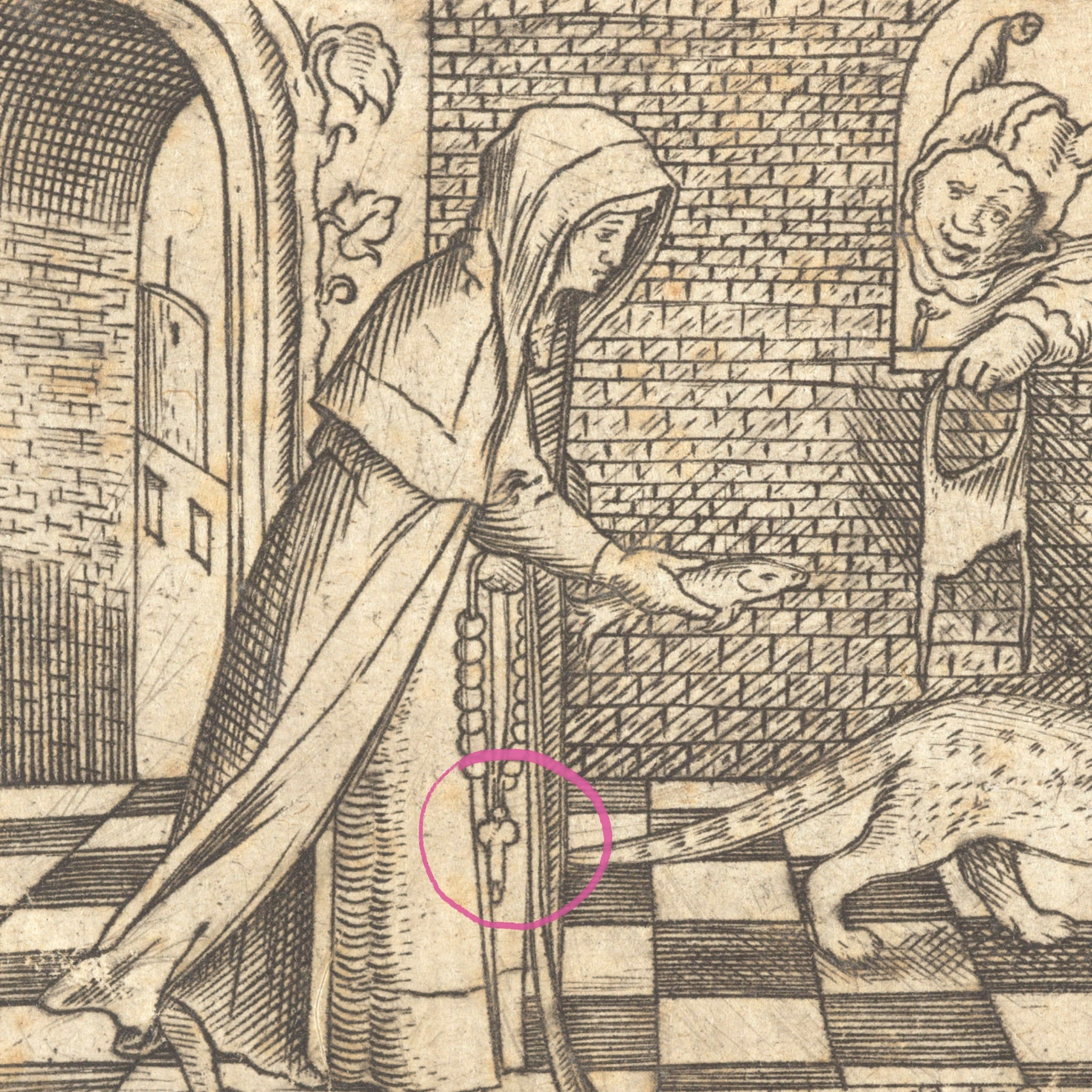 Medieval Penis Art, 16th Century Renaissance Pen and Ink Drawing, Nun ...