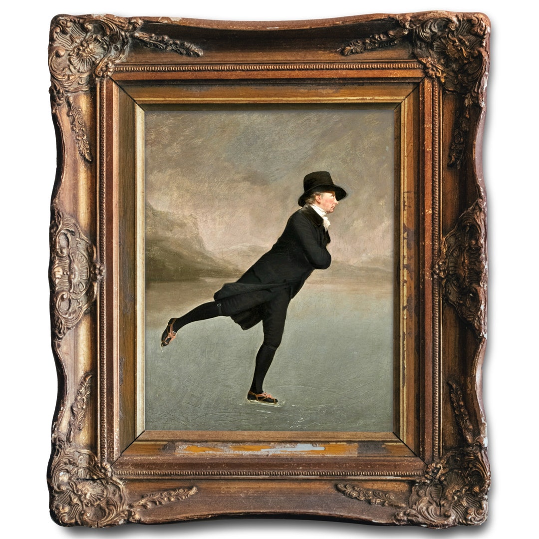 The Skating Minister, 18th Century Man in Tophat Ice Skating, Silly ...