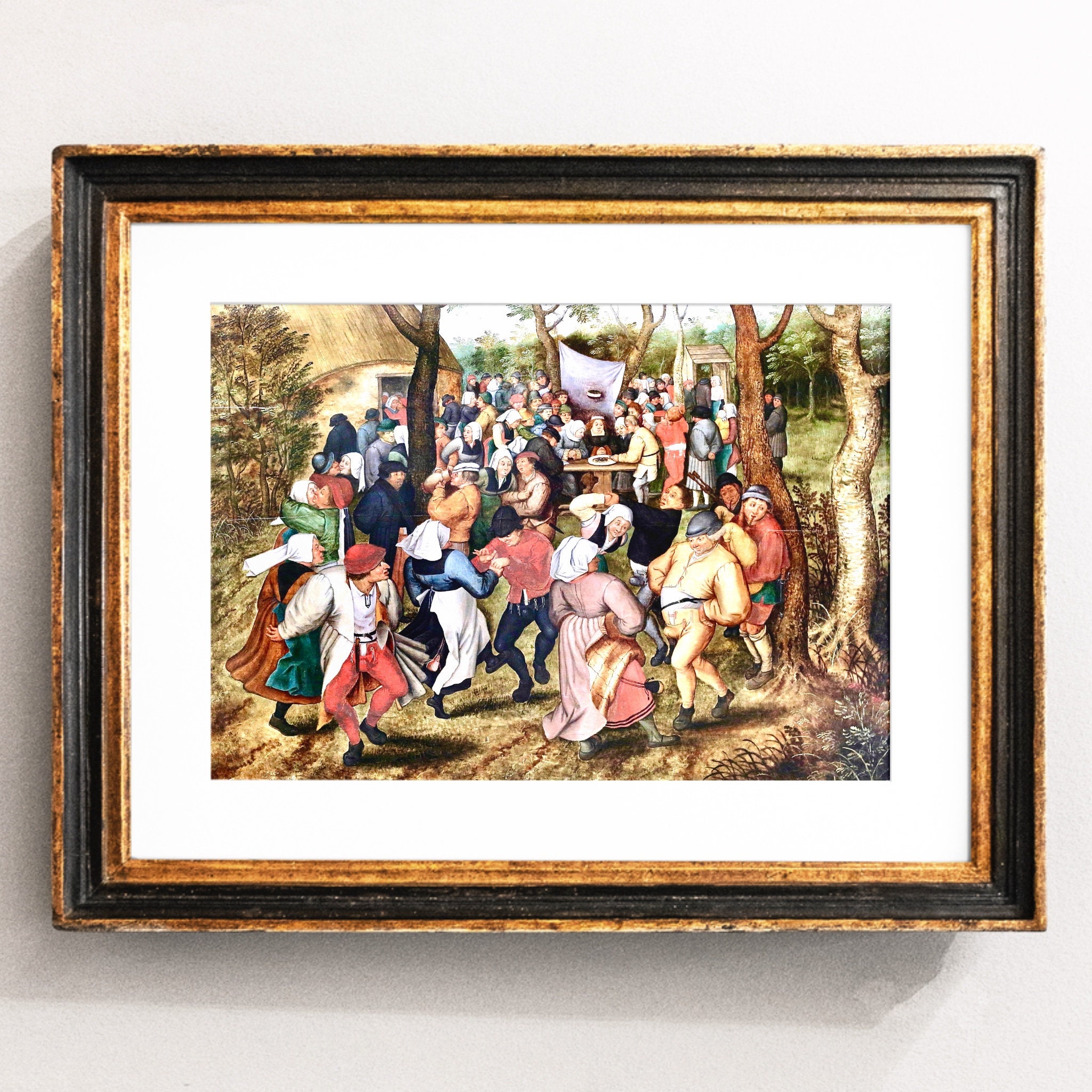 Peasant Wedding Dance, Weird Renaissance Art, High Quality Art Print ...