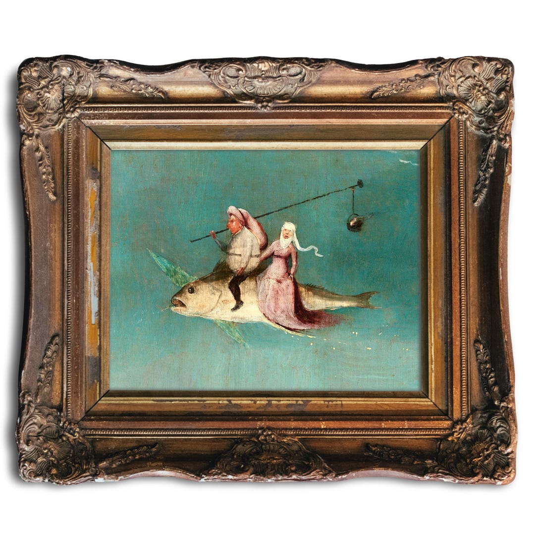 Weird Renaissance Art, Unframed Art Print, Detail From the Temptation ...