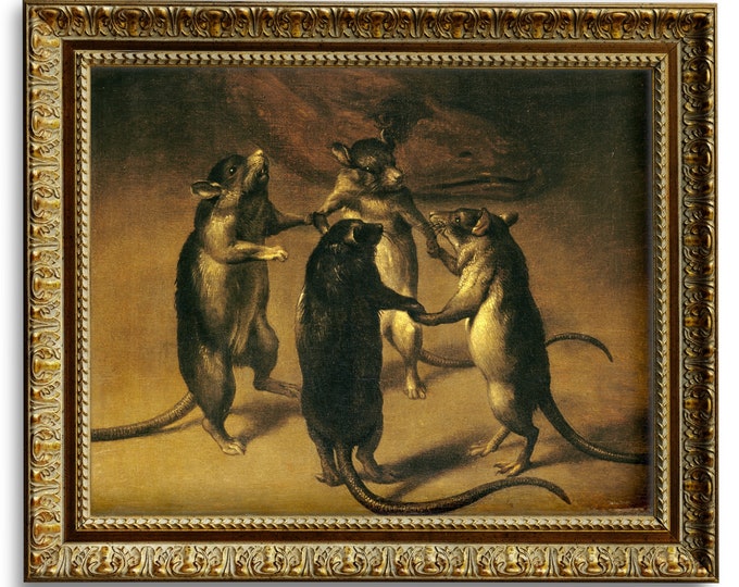 The Dance of the Rats, Unframed Art Print, Renaissance Art, Weird ...