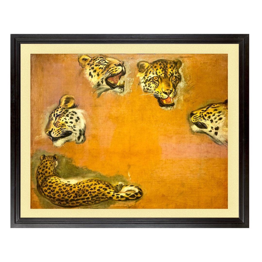 Renaissance Leopard Art, Weird Antique Cat Painting, 1600s 17th Century ...