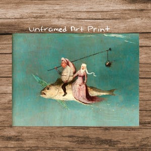 Weird Renaissance Art, Unframed Art Print, Detail From the Temptation ...