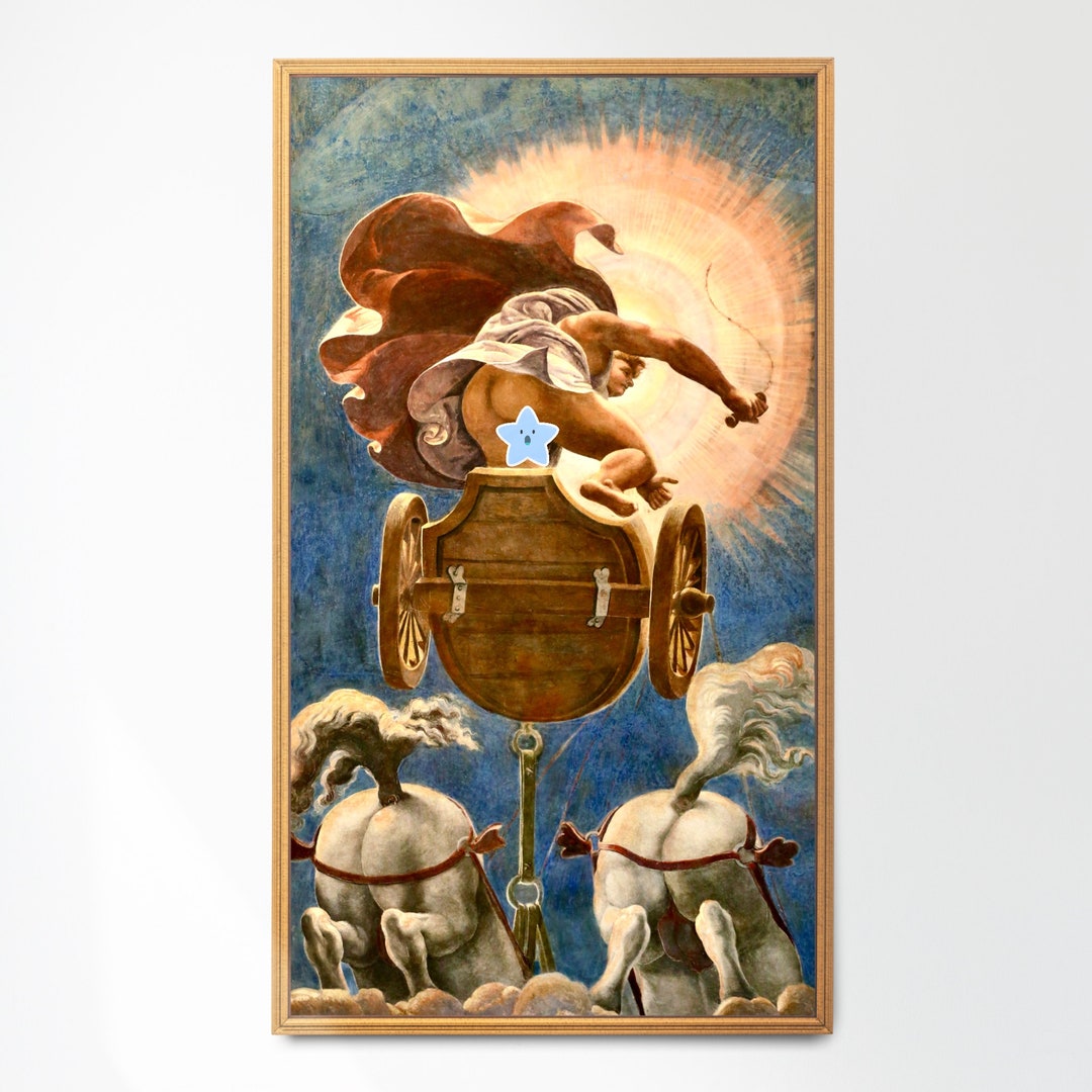 Renaissance Silly Nude Art, Nude Male in Chariot, Greek Roman Mythology ...