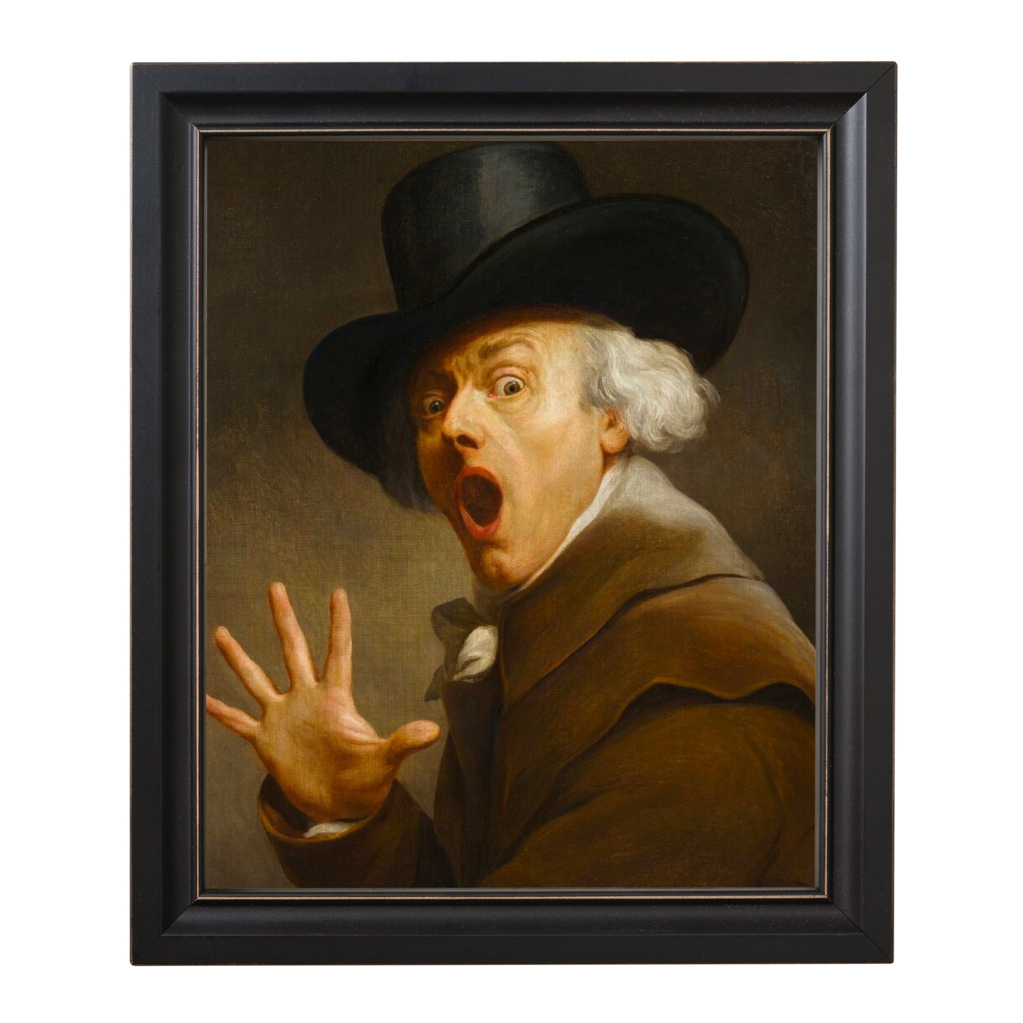 Silly 18th Century Art Joseph Ducreux Surprised Scared Face - Etsy