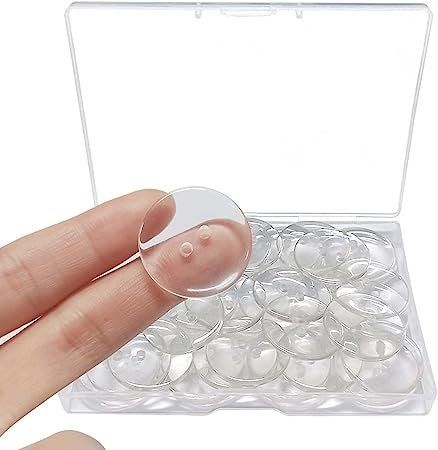 50pcs Buttons 2 Hole, Resin Clear Buttons for Sewing and DIY Craft(1 ...