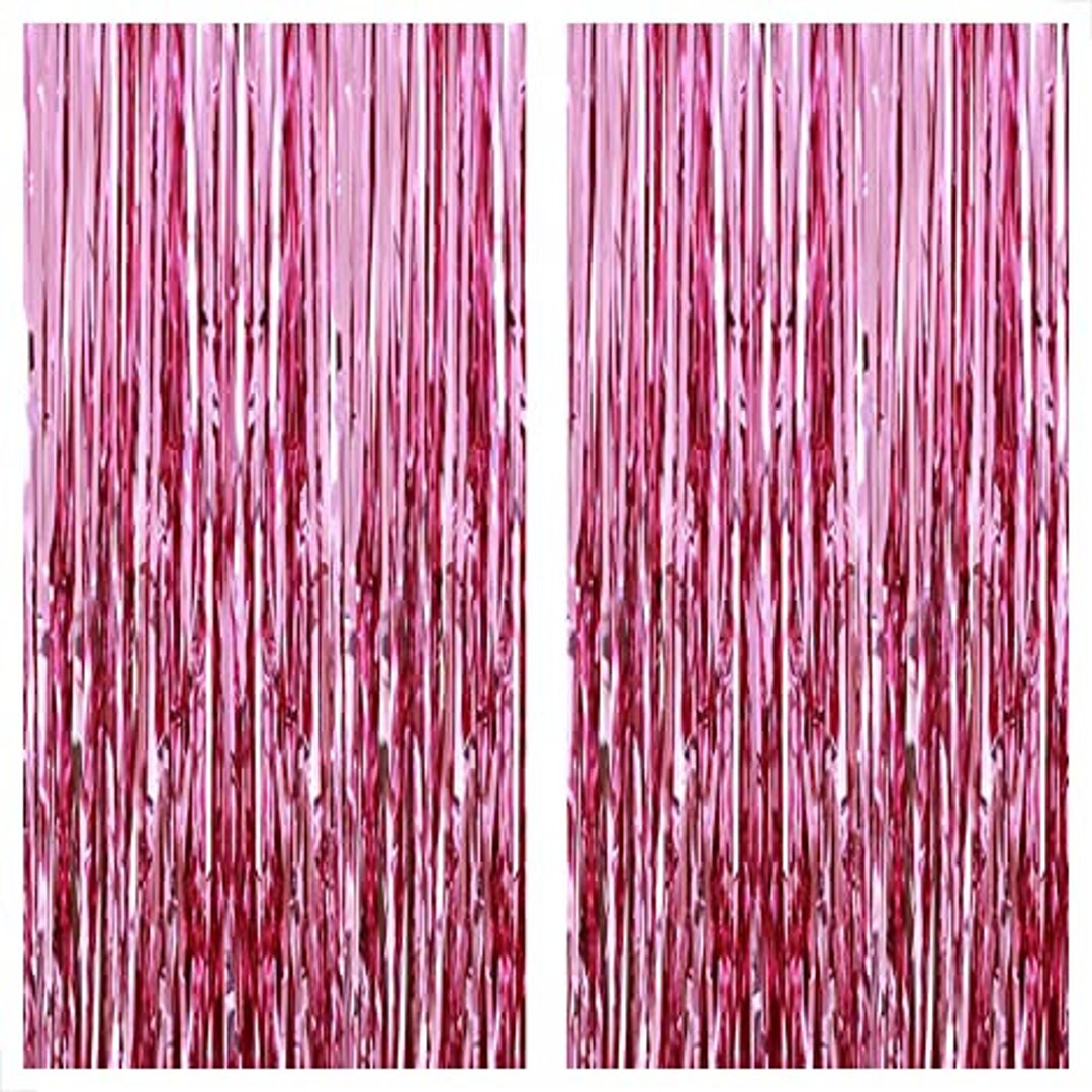 Pink Backdrop for Pink Party Decorations - Xtralarge 6.4x8 Feet, Pack ...