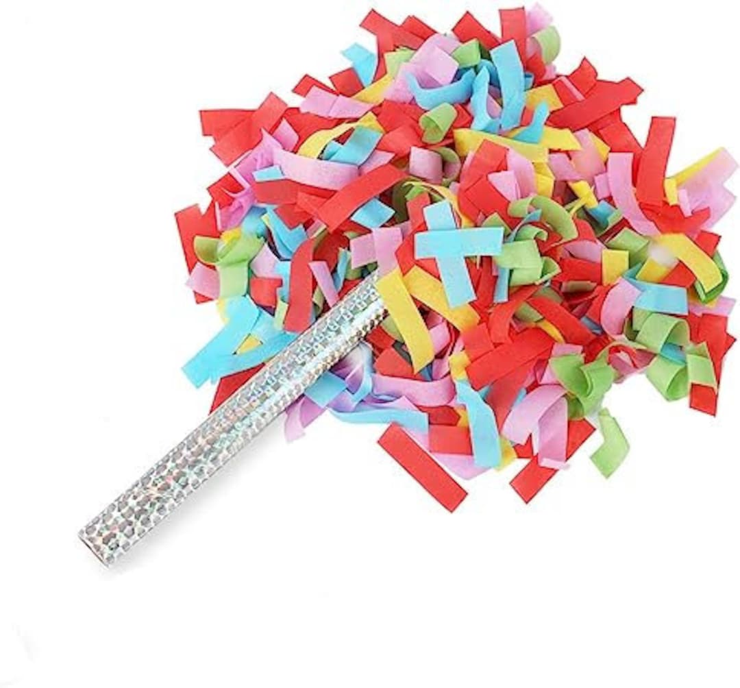 10pack Confetti Wands, Colorful Confetti Shoot Poppers, Tissue Paper ...