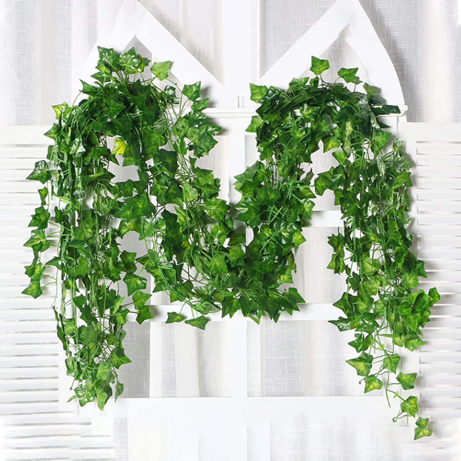 12 Pack 86 FT Artificial Ivy Greenery Garland Fake Ivy Vines for Room ...