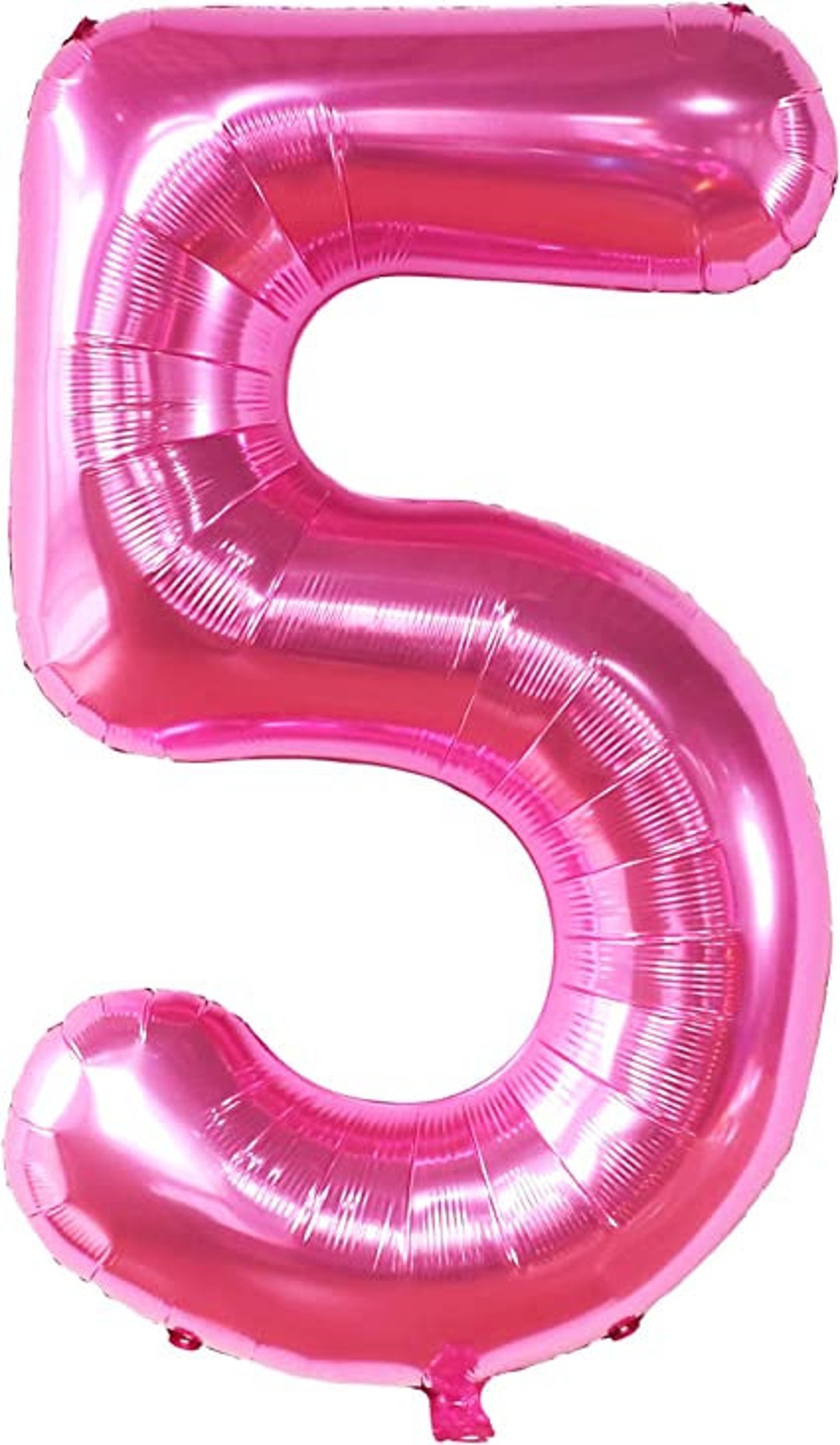 Pink 5 Balloon Number - 40 Inch - Etsy