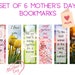 Mothers Day Printable Bookmarks, Mothers Day Themed Bookmarks ...