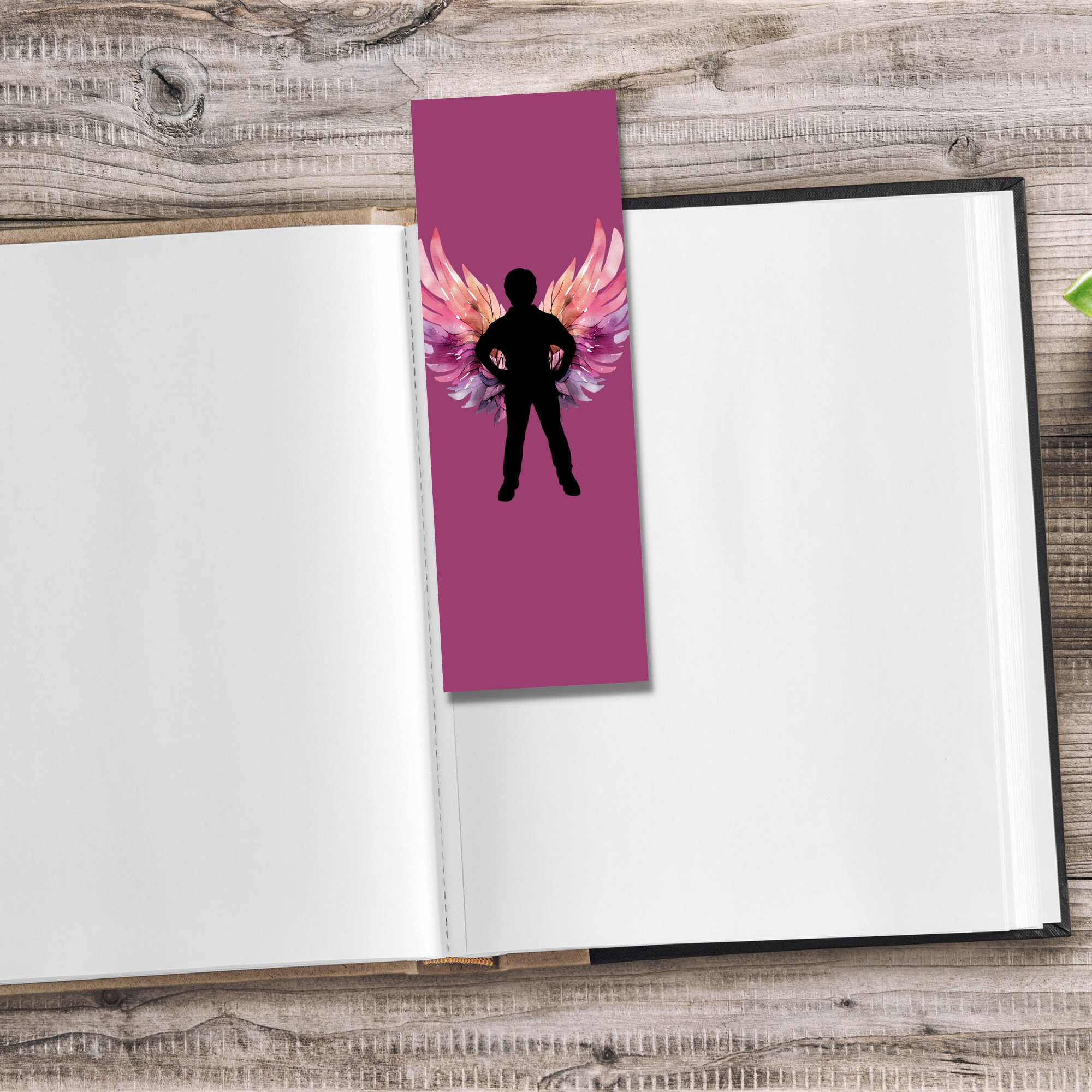 Angel Printable Bookmarks, Shadow Angel Themed Bookmarks, Printable ...