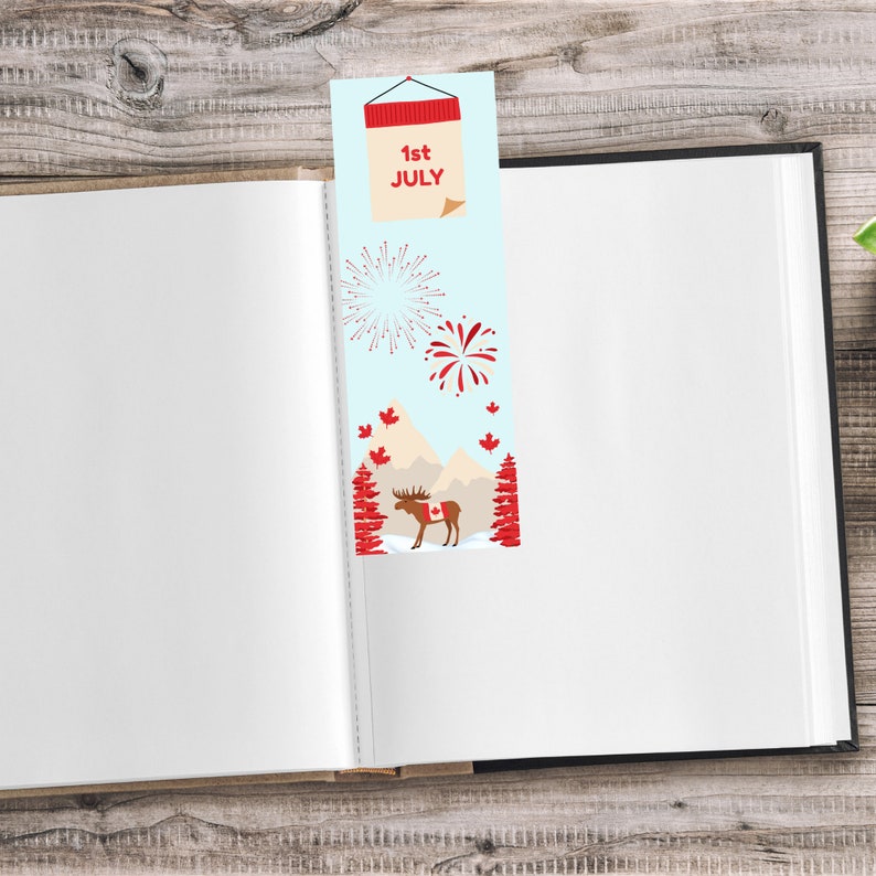 Canada Day July 1 Printable Bookmarks Digital Download - Etsy