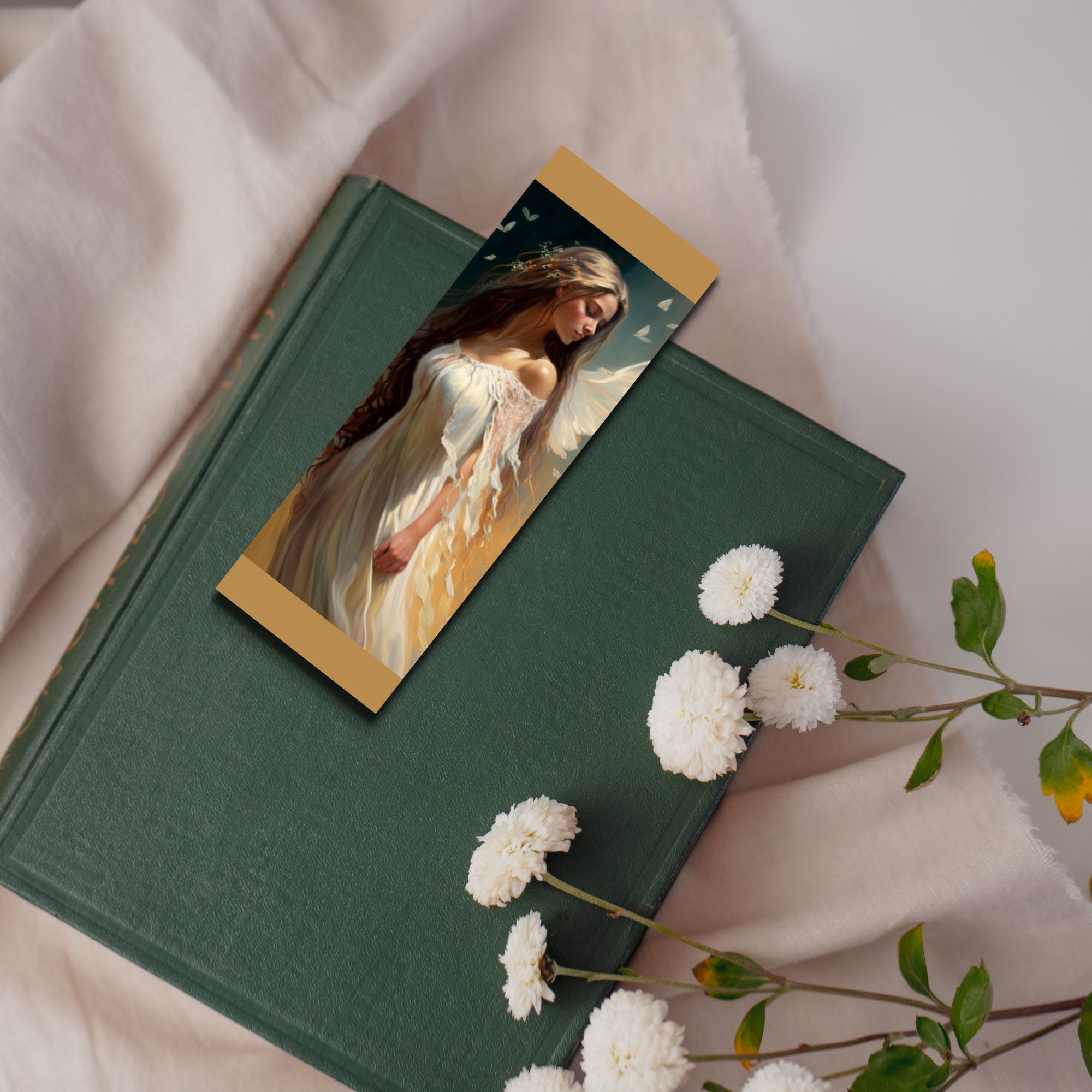 Angel Printable Bookmarks, Whimsical Angelic Themed Bookmarks, Guardian ...