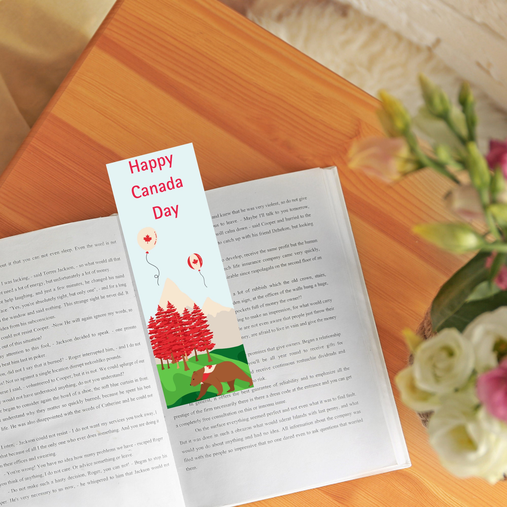 Canada Day July 1 Printable Bookmarks, Digital Download - Etsy