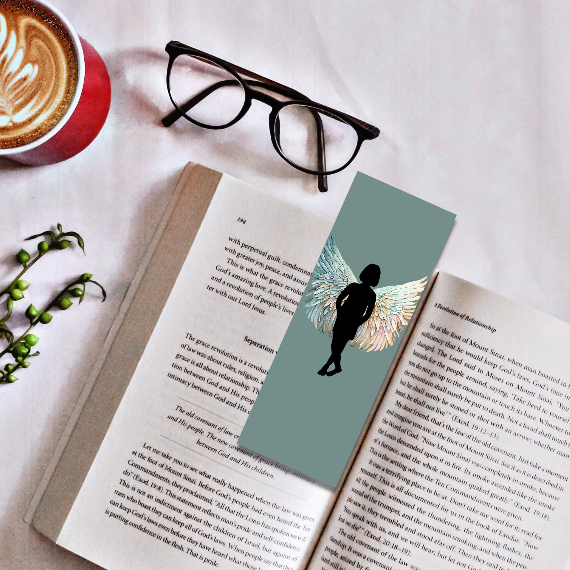 Angel Printable Bookmarks, Shadow Angel Themed Bookmarks, Printable ...