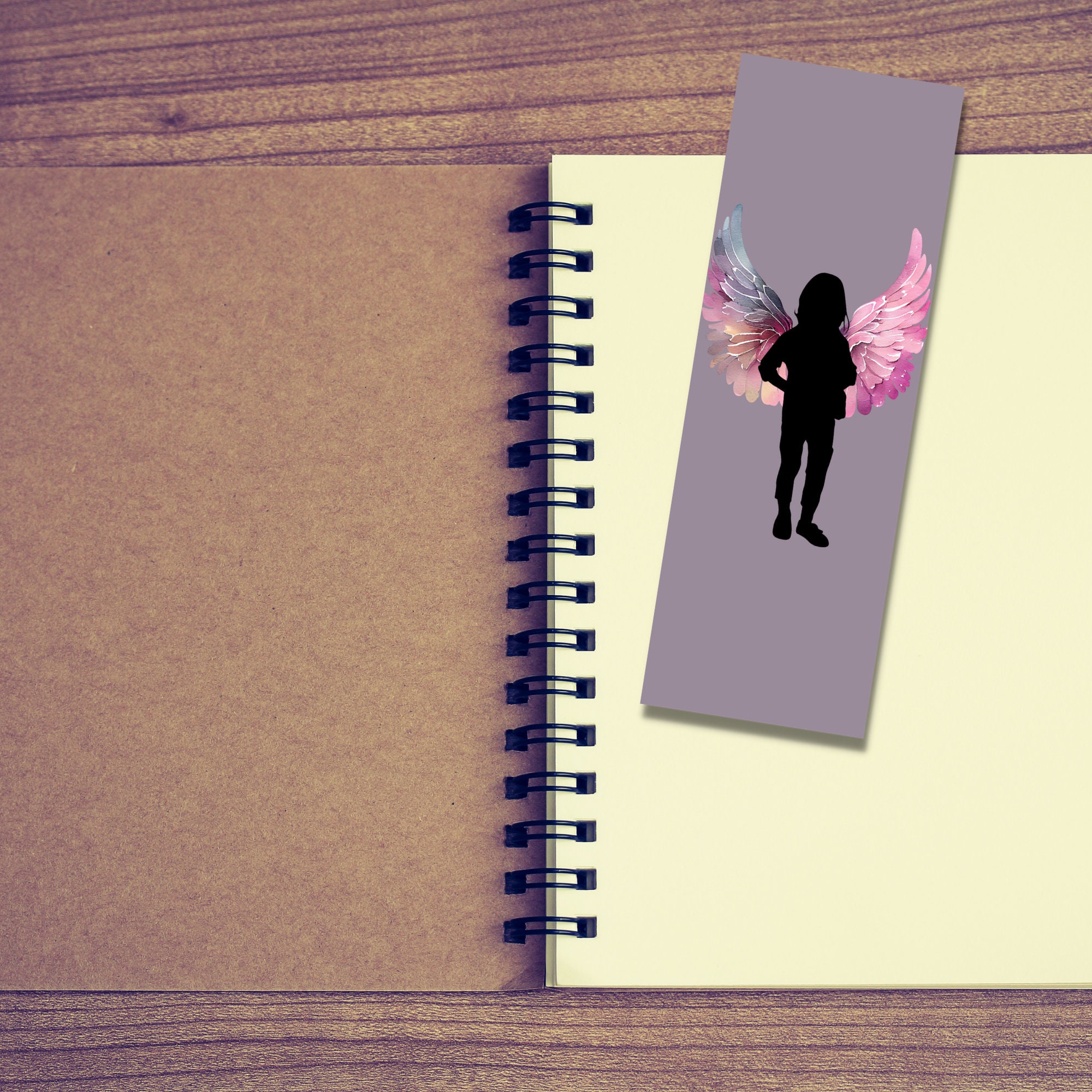 Angel Printable Bookmarks, Shadow Angel Themed Bookmarks, Printable ...