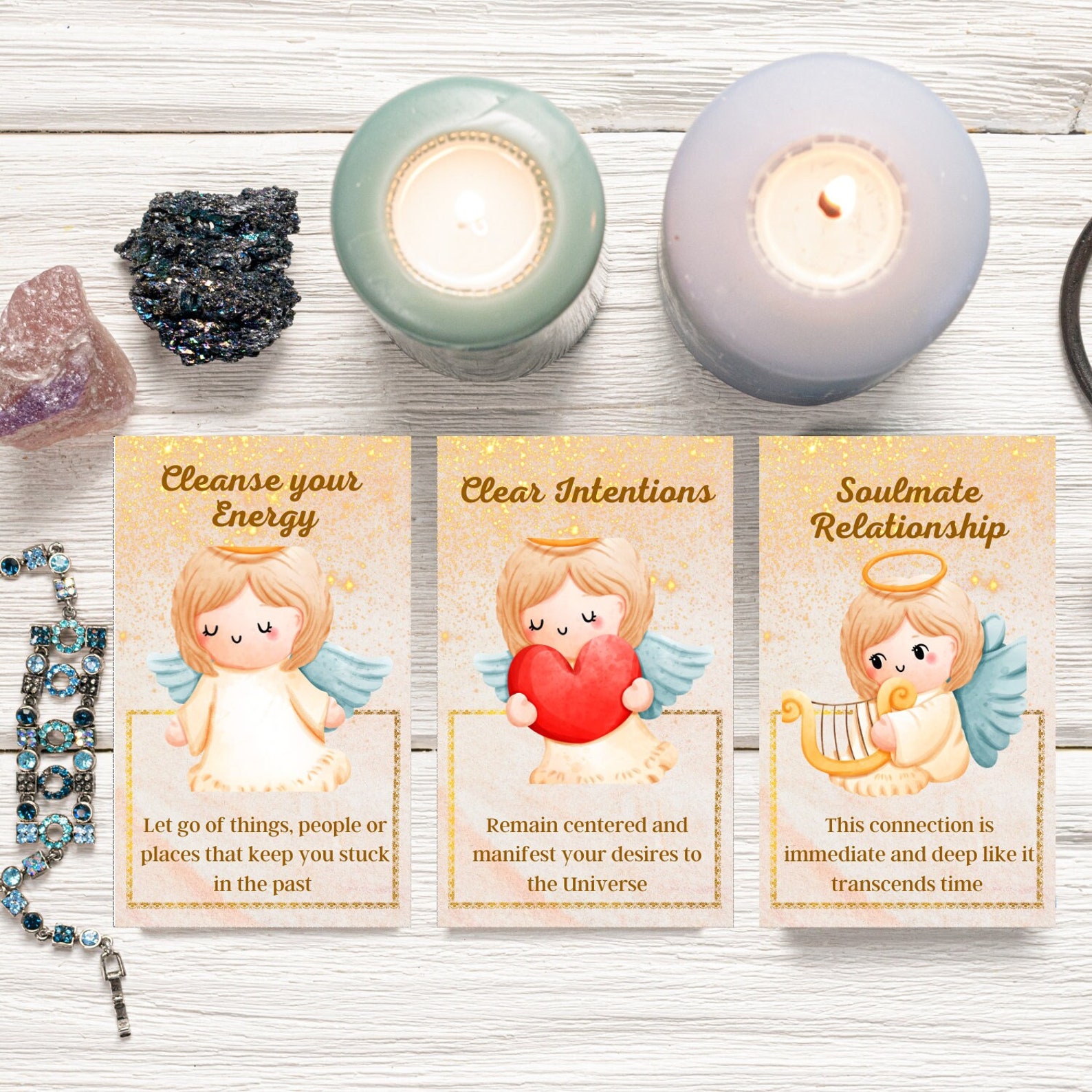 Angel Oracle Cards Printable, Angel Oracle Reading, Angel Tarot Deck ...