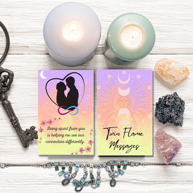Twin Flame Oracle Cards Printable, Twin Flame Gift, Twin Flame Reading ...
