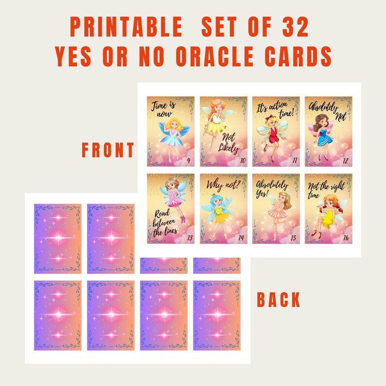 Yes or No Tarot Cards Printable Yes or No Question One - Etsy