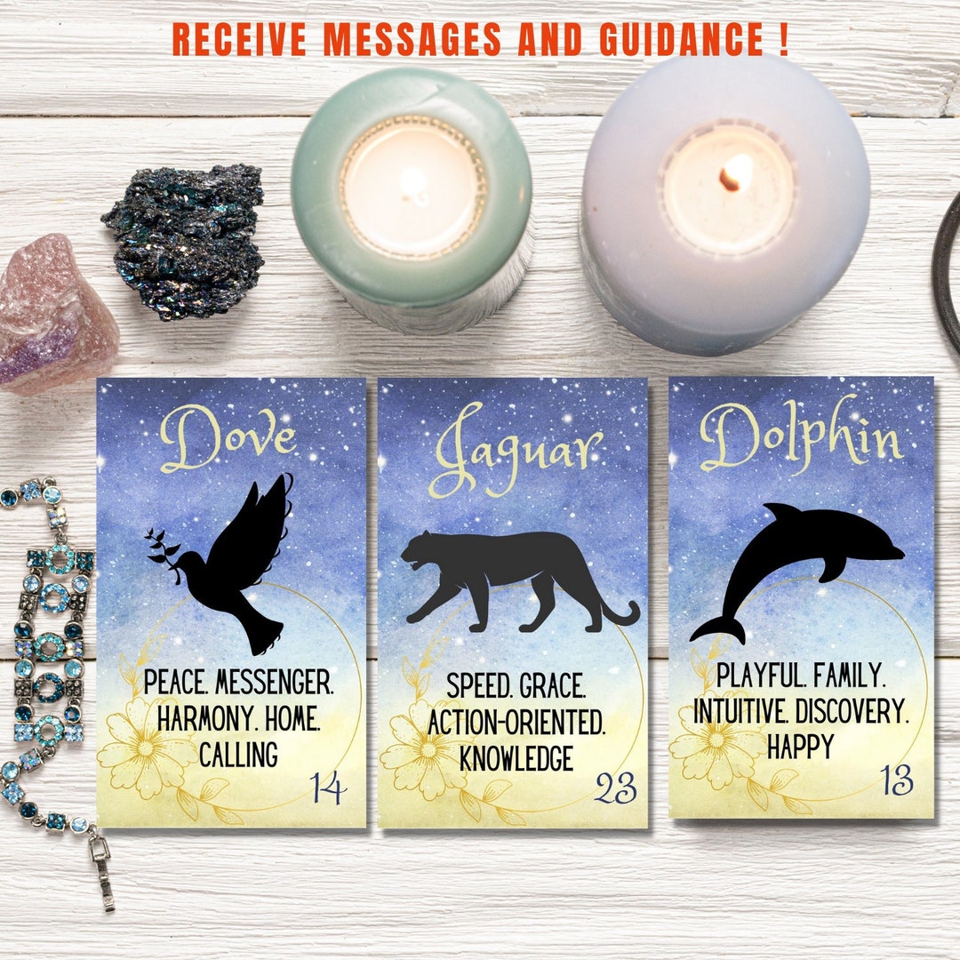 Spirit Animal Oracle Deck Printable, Animal Tarot Cards, Animal Oracle ...