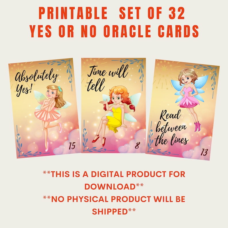 Yes or No Tarot Cards Printable Yes or No Question One - Etsy
