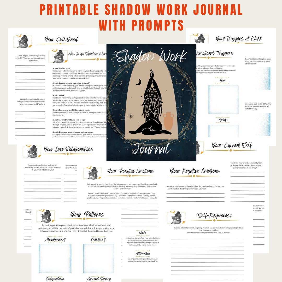 Shadow Work Journal, Shadow Work Digital Journal, Shadow Work Pdf ...