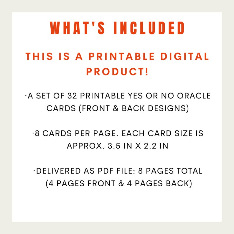 Yes or No Tarot Cards Printable Yes or No Question One - Etsy