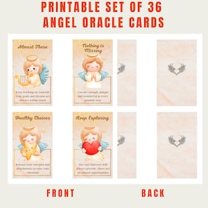 Angel Oracle Cards Printable, Angel Oracle Reading, Angel Tarot Deck ...