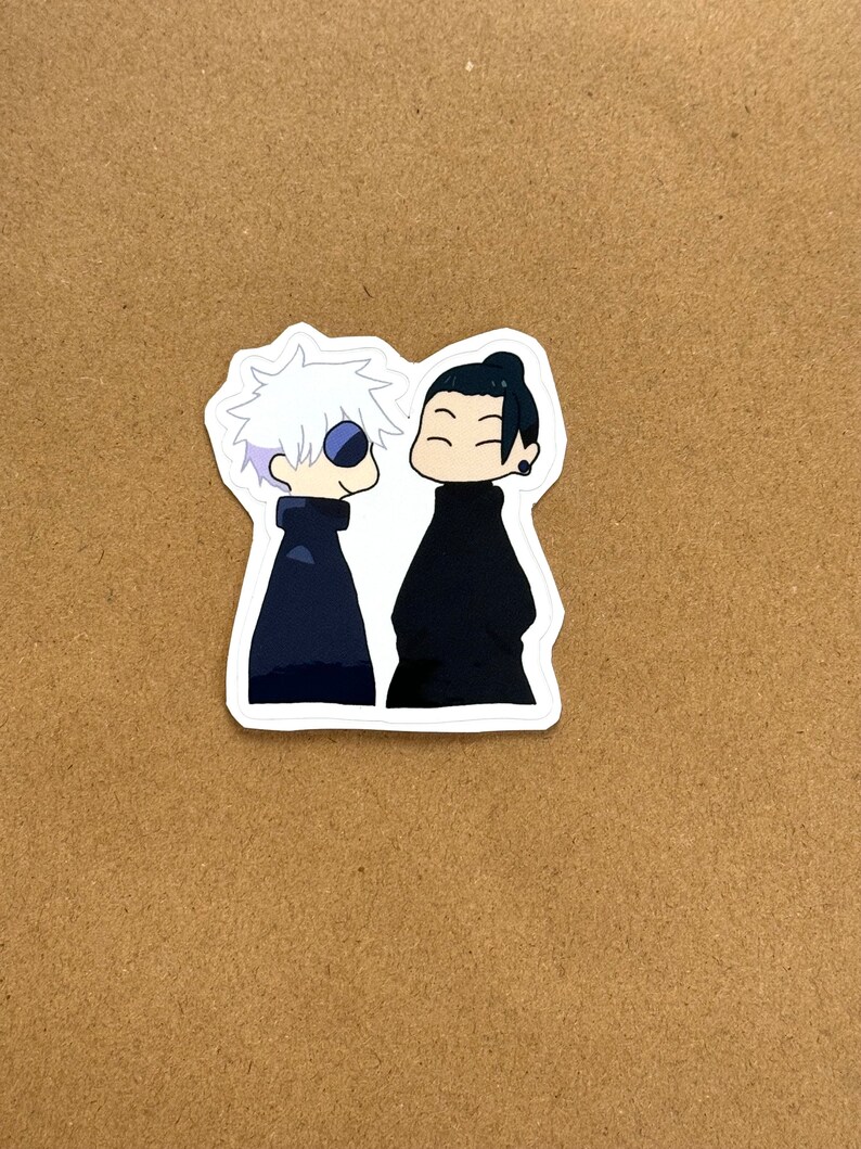 JJK Chibi Anime Sticker Vinyl Glossy Stickers - Etsy