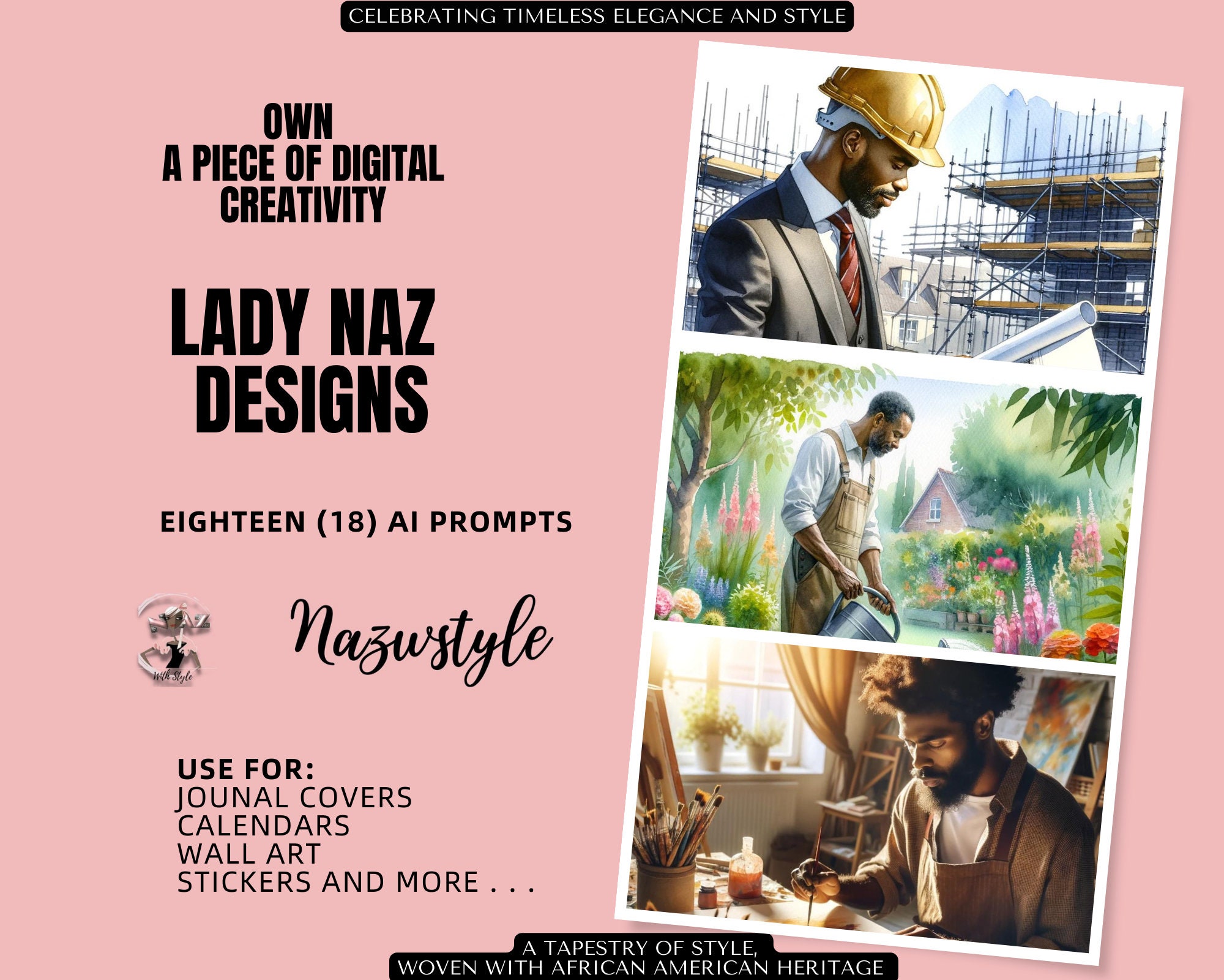 Dall E 3 Chatgpt 4 Ai Art Prompt Guide African American Etsy Ireland