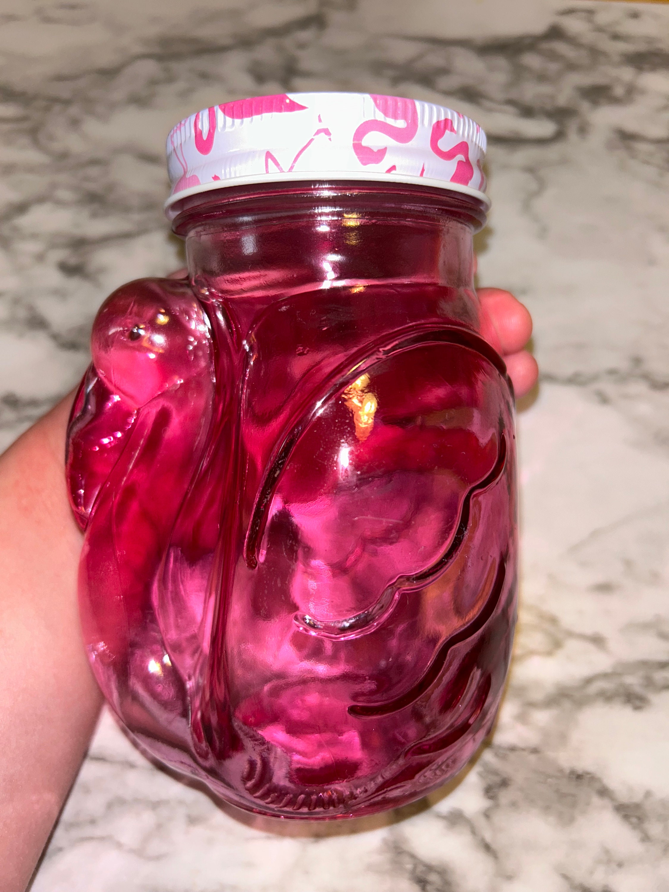 Flamingo Clear Glass 18 Oz Mason Jar Tumbler Includes Silver - Etsy