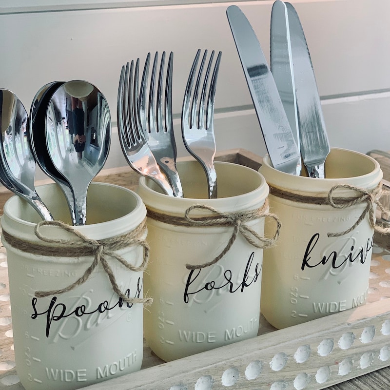 Spoon and Fork Caddy - Etsy