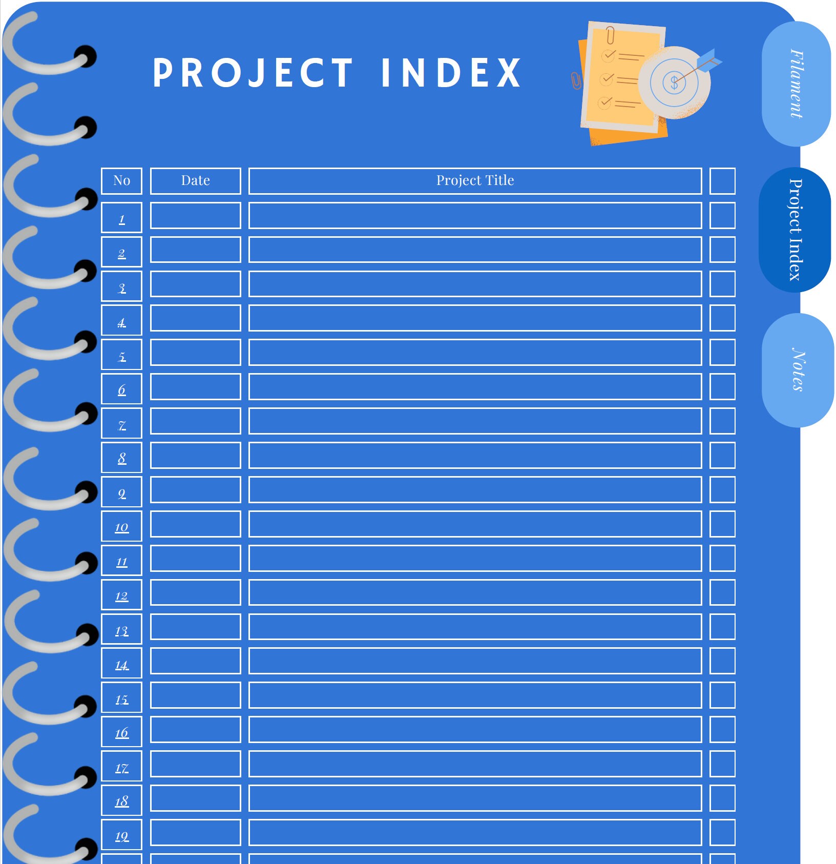 Hyperlinked 3D Print Planner and Project Tracker, Filament Tracker, 3D ...