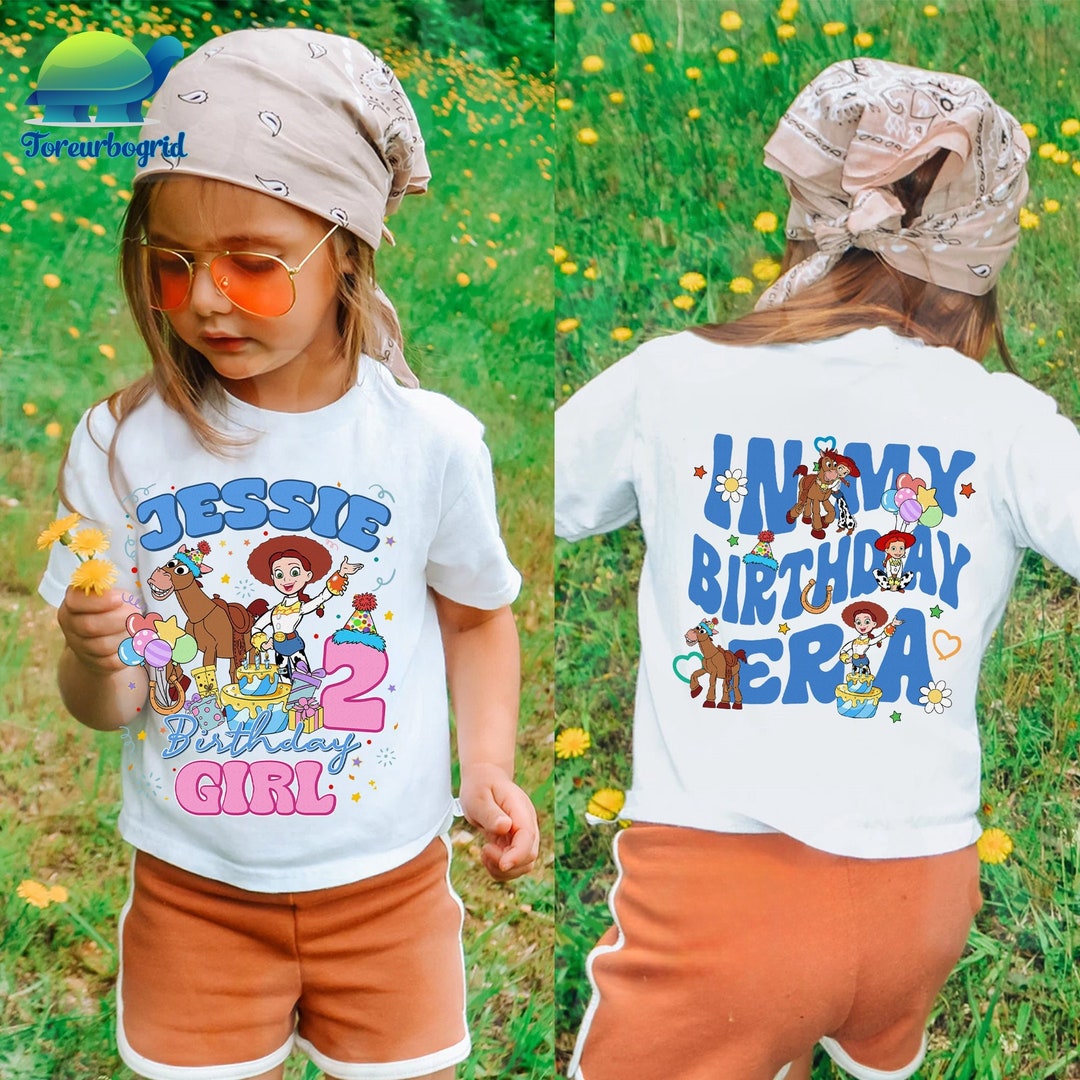 Jessie and Bullseye Birthday Girl Shirt, Toy Story Birthday Party Shirt ...