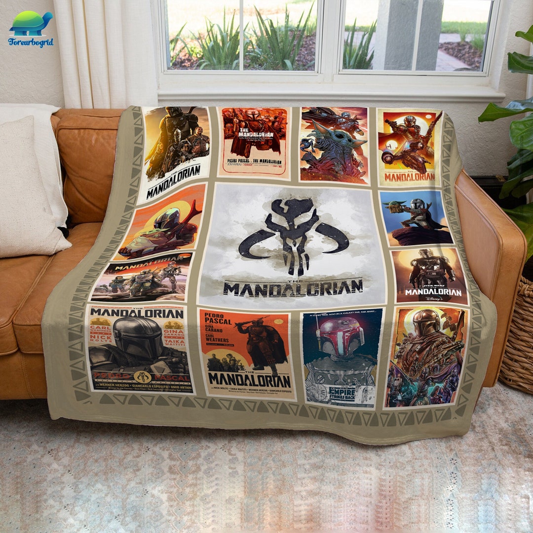 The Mandalorian Darth Vader Blanket Bedroom Decor Mandalorian Blanket ...