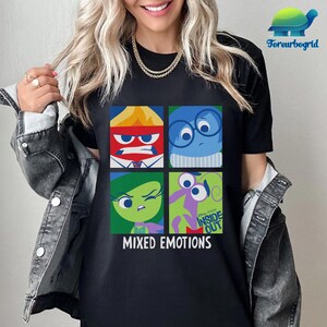 Camisa Inside Out de emociones mixtas, sudadera de película Inside Out ...