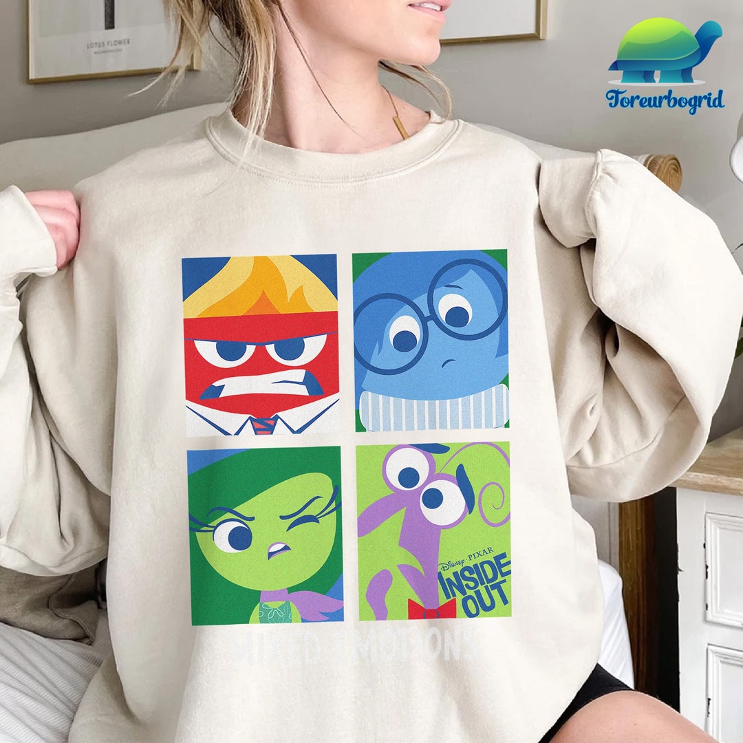 Camisa Inside Out de emociones mixtas, sudadera de película Inside Out ...