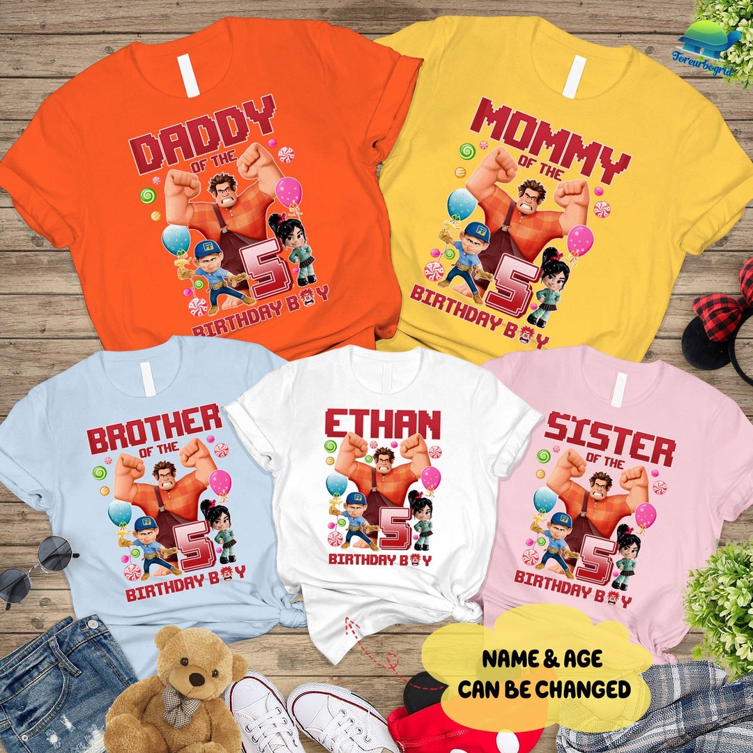 Custom Wreck It Ralph Birthday Boy Shirt Wreck It Ralph Shirt Wreck It ...