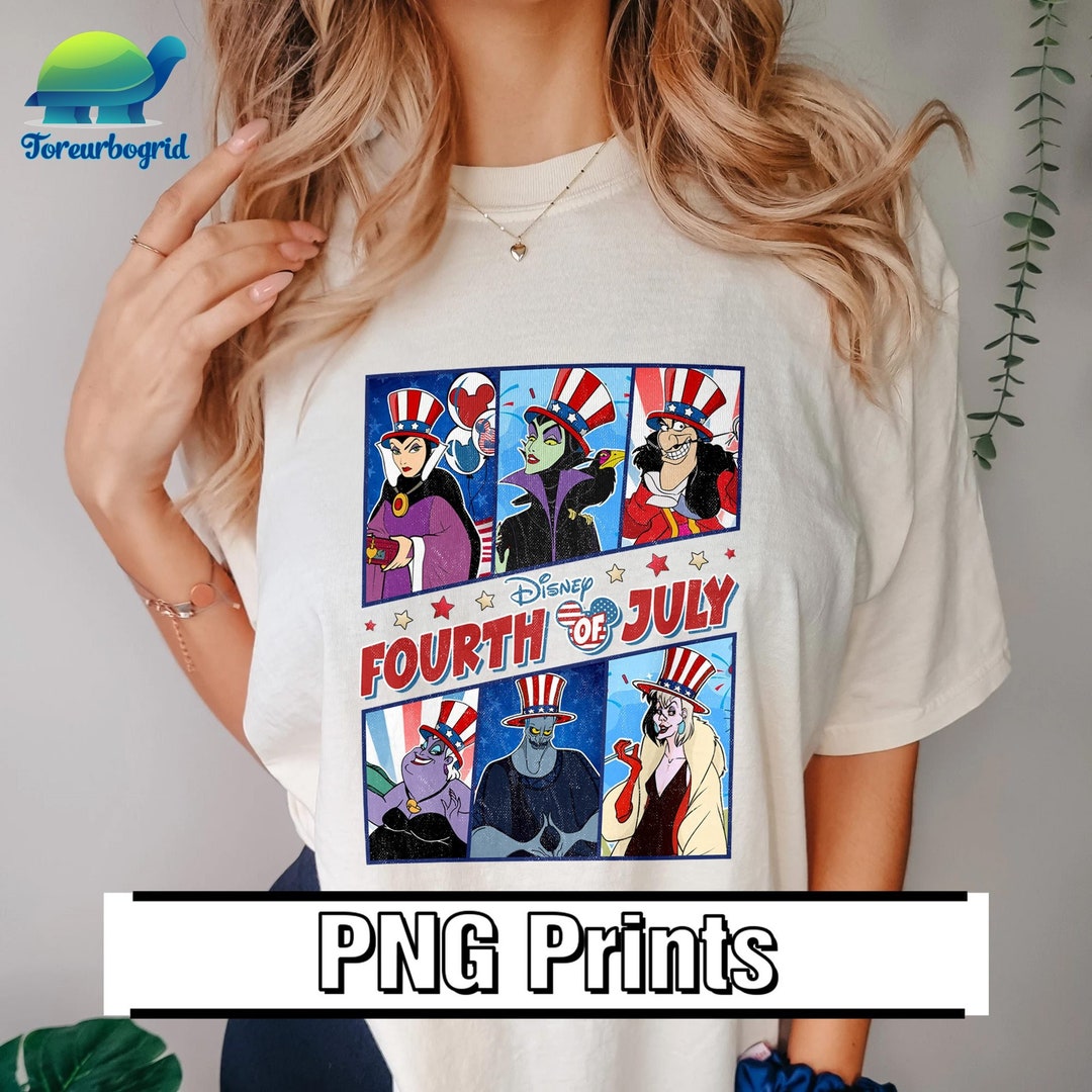 Disneyworld Villains Fourth of July Png, Magic Kingdom Villains Png ...