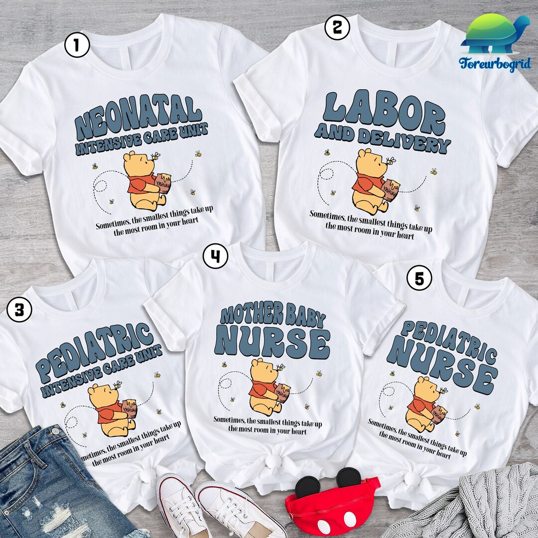Winnie the Pooh Nurse Shirt Nursing Appreciation Gift Pooh Nurse Shirt ...
