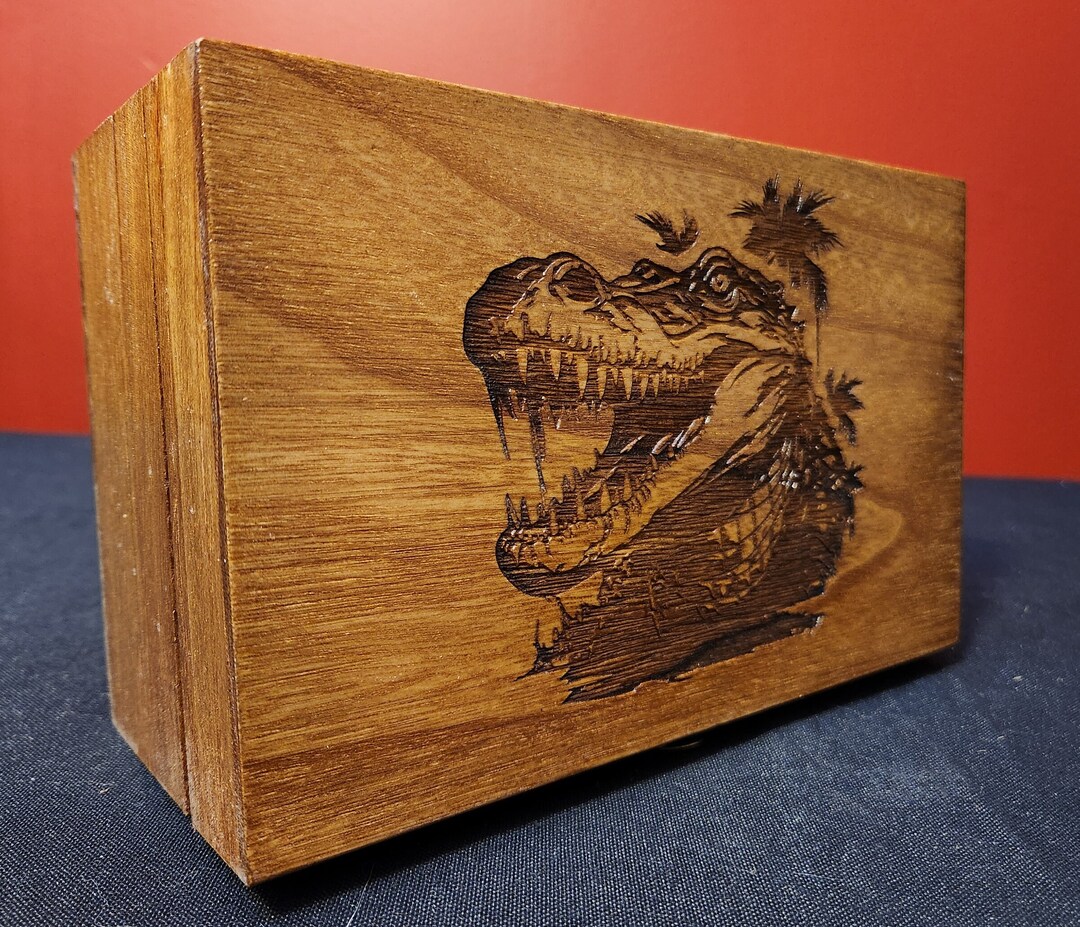 Wilderness Alligator Wooden Box - Etsy