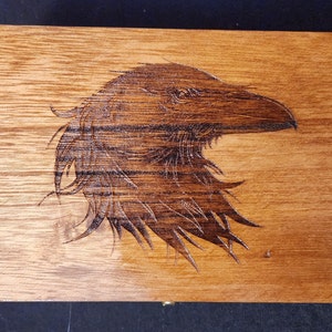 Wilderness Raven Wooden Box - Etsy